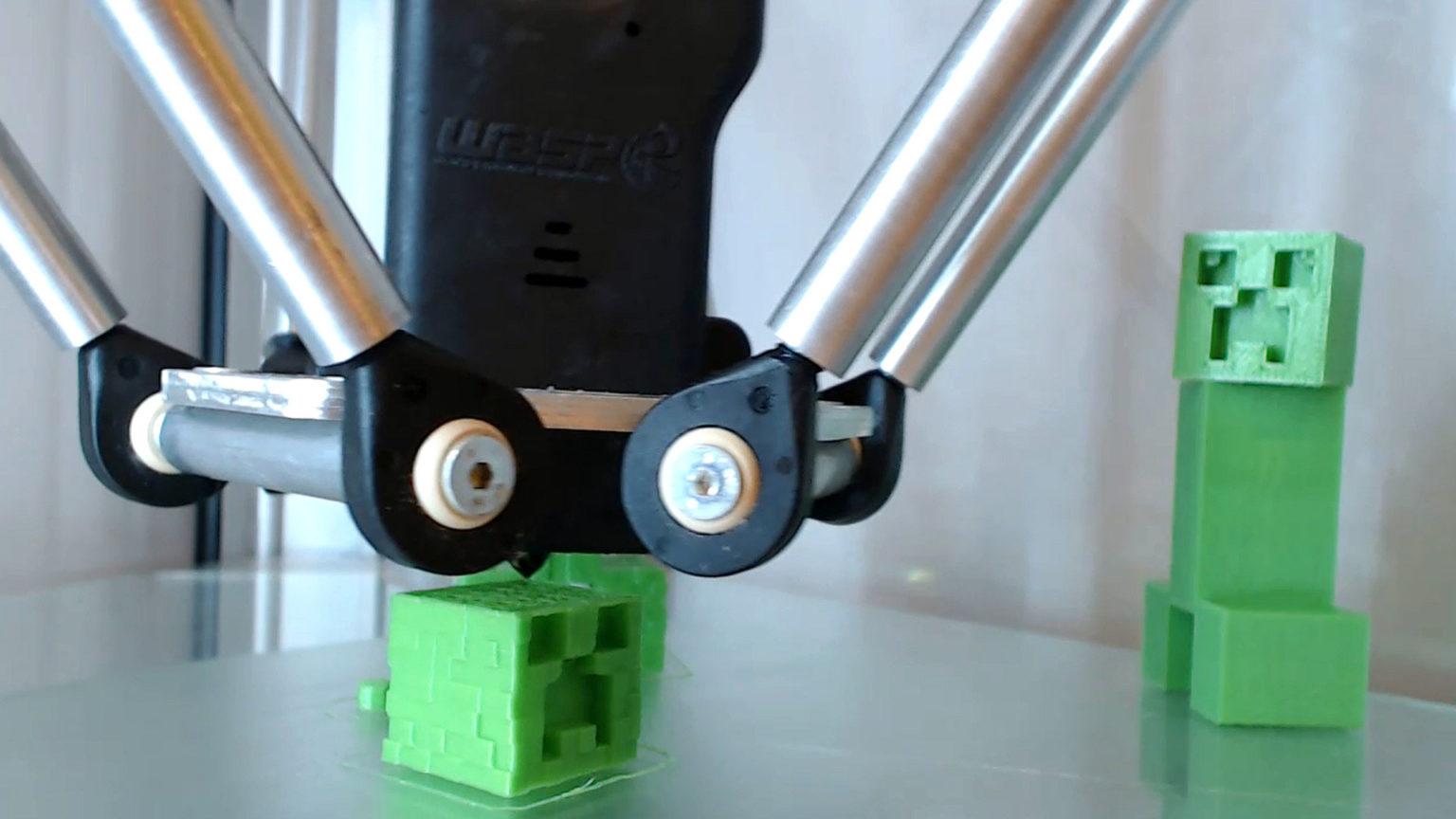 3D Printed Minecraft Mobs - Creeper, Skeleton and Others