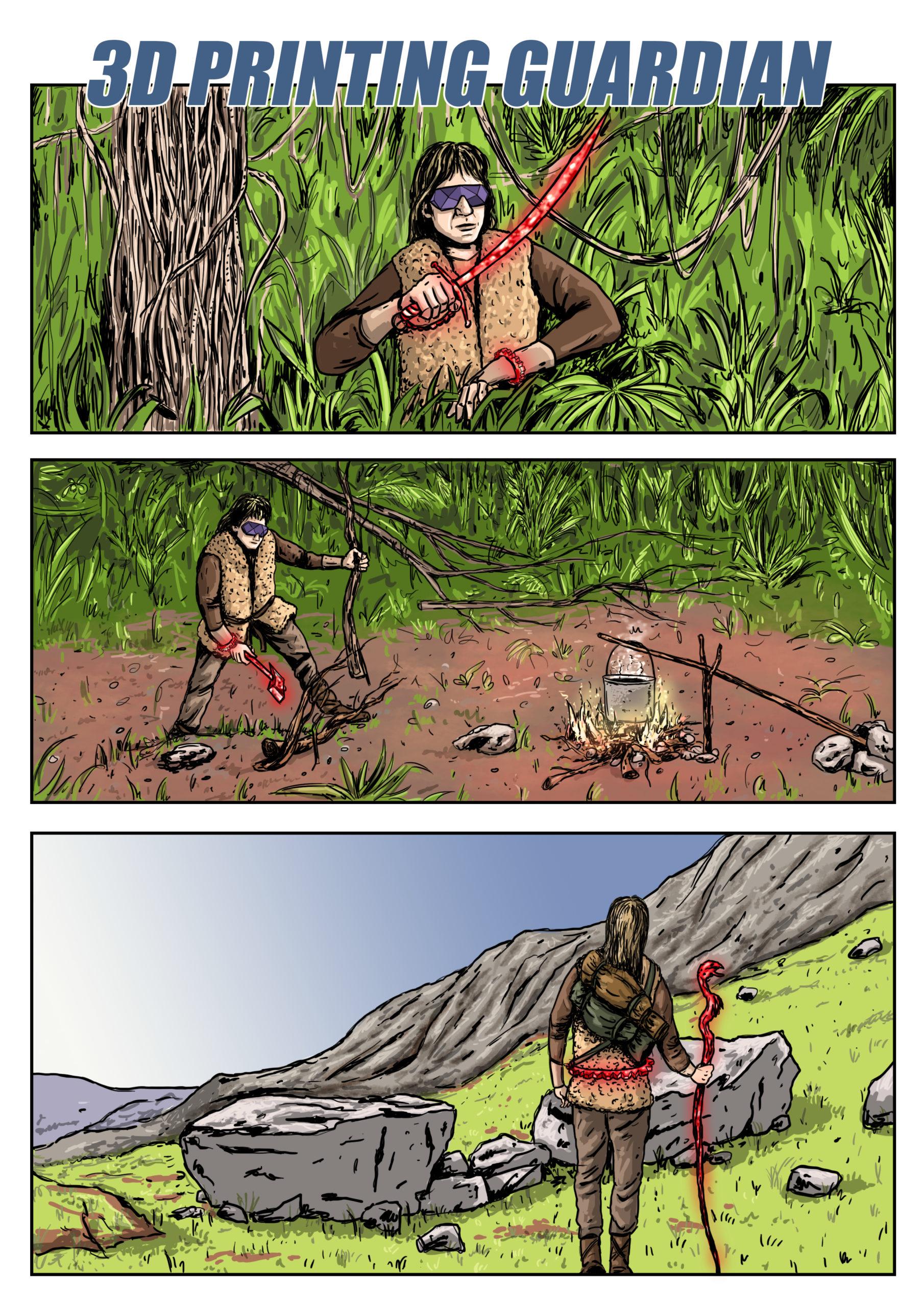 3D Printing Guardian Comic Strip - The Story