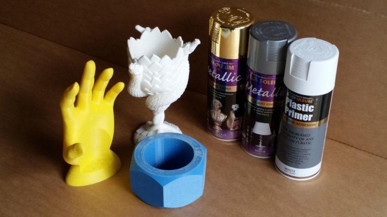 Spray Painting 3D Printed Models Gallery