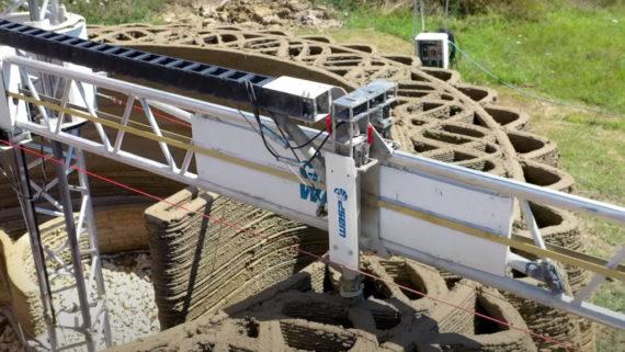 3D Printing Eco-Habitat with the Crane WASP - TECLA Project