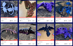 The Best Articulated Dragon Models - Flexible Print in Place for 3D ...