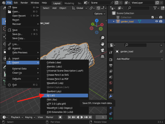 Create Blocky 3D Models for 3D Printing Using Blender