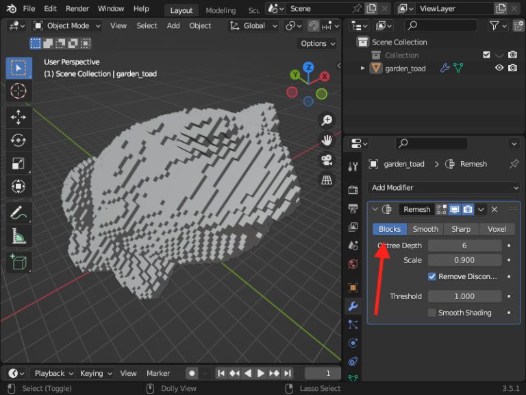 Create Blocky 3D Models for 3D Printing Using Blender